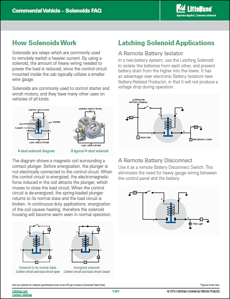 Commercial Vehicle Solenoids FAQ